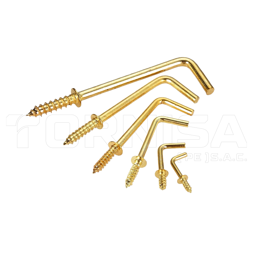 ARMELLAS DORADAS TIPO "L" - TORNISA (PE) S.A.C. - Pernos y tuercas - Tornillos, brocas, bisagras ...